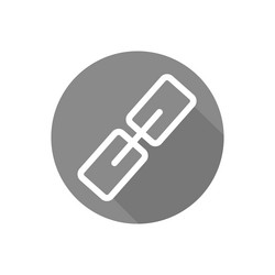 Round link button icons or attachment Royalty Free Vector