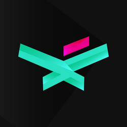 Abstract cool modern logo design Royalty Free Vector Image