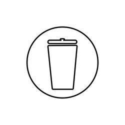 Dustbin logo free Royalty Free Vector Image - VectorStock
