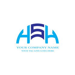 Hsh letter logo creative design with graphic Vector Image