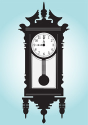 Grandfather Clock Drawing Vector Images (98)