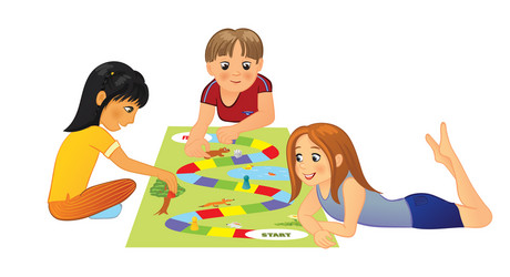 Kids playing cartoons Royalty Free Vector Image