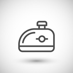 Nh3 gas tank ammonia line icon Royalty Free Vector Image