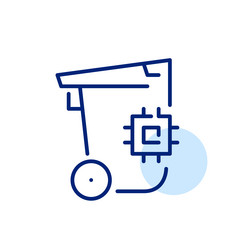 Smart waste management garbage bin with chip Vector Image