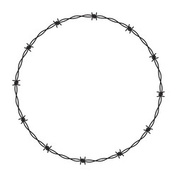 Black Barbed Wire Mesh Royalty Free Vector Image