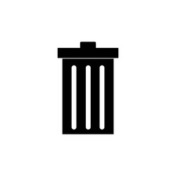 Dustbin logo free Royalty Free Vector Image - VectorStock