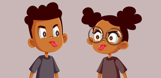 Clipart Brother And Sister Arguing