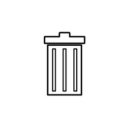 Dustbin logo free Royalty Free Vector Image - VectorStock