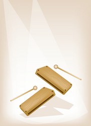 Wood Block Musical Instrument Vector Images (83)