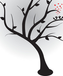 Dry tree silhouette Royalty Free Vector Image - VectorStock