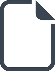 Blank file icon Royalty Free Vector Image - VectorStock