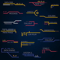 Futuristic ui frame Royalty Free Vector Image - VectorStock