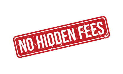 No hidden fees rubber stamp seal Royalty Free Vector Image