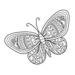 Simple Butterfly Outline Vector Images (over 3,000)