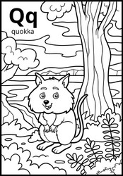 Coloring Book Colorless Alphabet Letter a Vector Images (over 210)