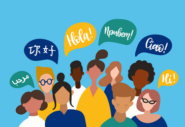 Set of different women app icons in glasses Vector Image