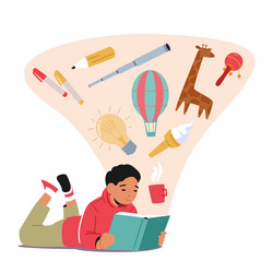 Kid Reader Vector Images (over 1,700)