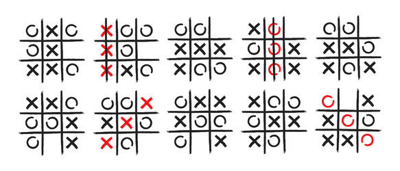 Tic Tac Toe Grid Vector Images (over 580)