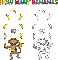 Monkey Counting Bananas Vector Images (21)