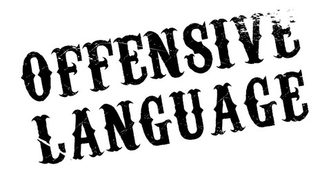Offensive language rubber stamp Royalty Free Vector Image