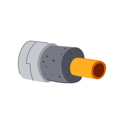 Temperature pipe insulation cartoon Royalty Free Vector