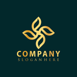 Golden Leaf Logo Vector Images (over 13,000)