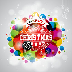Colorful christmas design Royalty Free Vector Image
