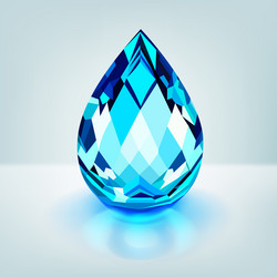 One big crystal drop Royalty Free Vector Image