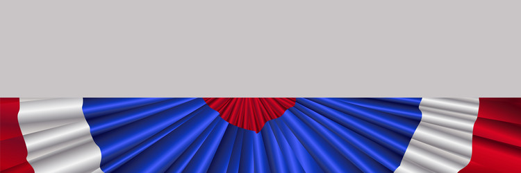 White and red silk ribbon banner Royalty Free Vector Image