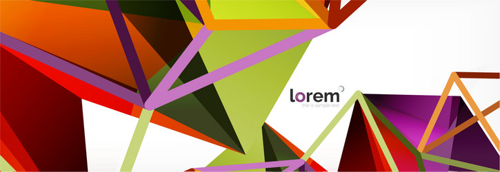 Colorful geometric triangle background Royalty Free Vector