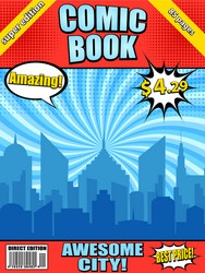 Comic Book Cover Template Vector Images (over 2,700)