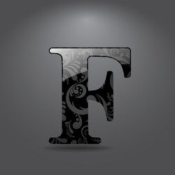 Single Alphabet Letters Designs A