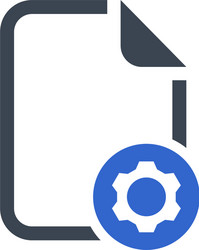 File setting icon Royalty Free Vector Image - VectorStock