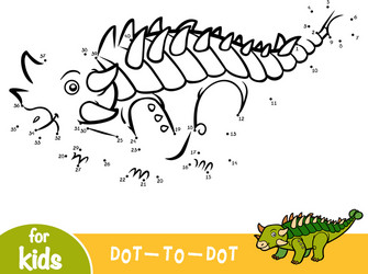 Numbers game for children dinosaur Royalty Free Vector Image