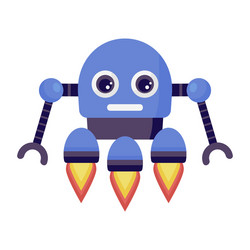 Rocket platform Royalty Free Vector Image - VectorStock