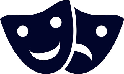 Acting for movie icon logo template creative Vector Image