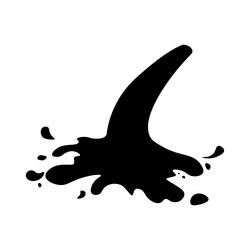 Flowing water jet icon Royalty Free Vector Image