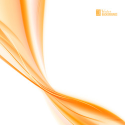 Curve and blend light orange abstract background Vector Image