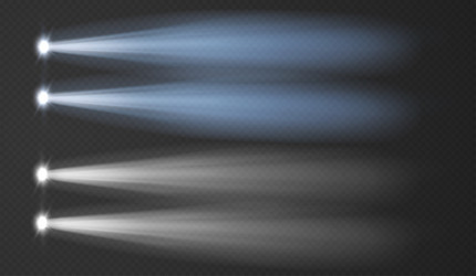 Automotive light glow transport led spotlight Vector Image