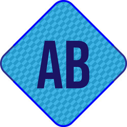 Initial letter logo ab template design Royalty Free Vector