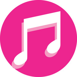 Music play symbols logo and icons template Vector Image