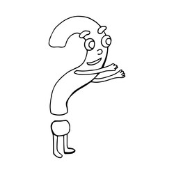 Question mark funny Royalty Free Vector Image - VectorStock