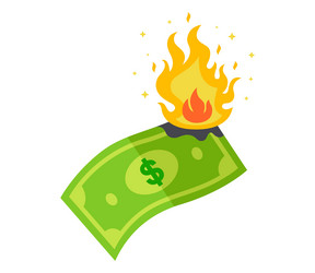 Burning Money Animated