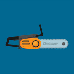 Chainsaw icon simple style forest conservation Vector Image