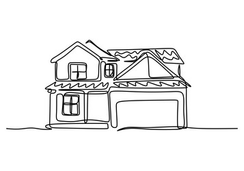 2d perspective drawing of a house Royalty Free Vector Image