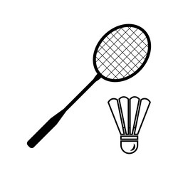 Badminton racket icon Royalty Free Vector Image