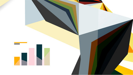 Modern triangle presentation template Royalty Free Vector