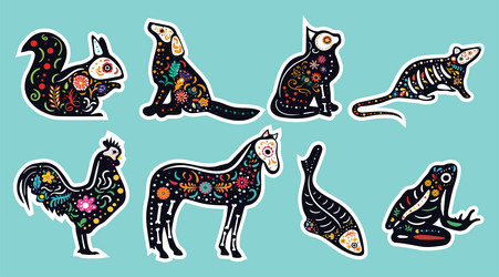 Day of the Dead Dog Vector Images (over 170)