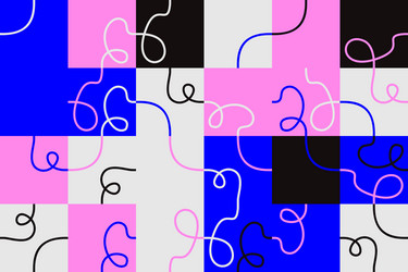 Abstract linear pattern made with seamless thin Vector Image