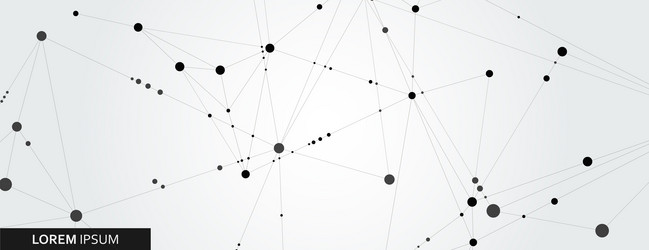 Abstract Molecular Connection Technology Vector Image